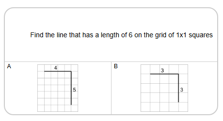 Length of a Line on a Grid - 2 Segment, 2 Labelled (Regular) - To Shape ...