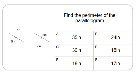Perimeter of a Parallelogram (Level 1) - Mobius Math Academy