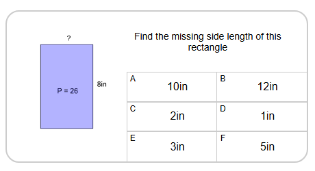 Perimeter of a Rectangle - Side from Perimeter and Side | Level 1 ...