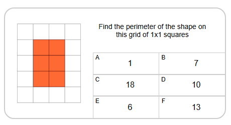 Perimeter of a Shape on a Grid - Rectangle Shape to Perimeter (Level 2 ...