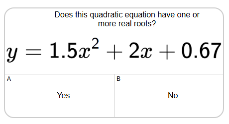 Quadratic Discriminants - Equation to Has Real Roots | Level 1 | Grade ...