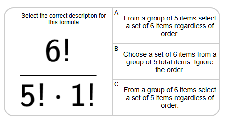 Probability nCm Notation - Formula to Description (Level 1) - Mobius ...