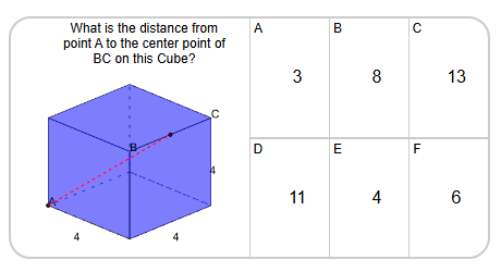 Pythagorean Theorem 3D - Prism - Dimensions to Hypotenuse (Half Depth ...