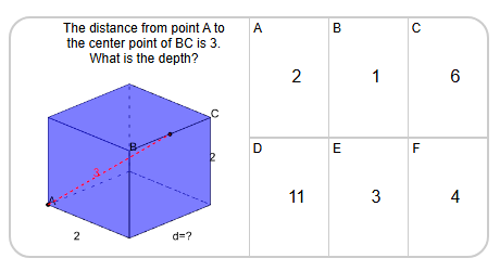 Pythagorean Theorem 3D - Prism - Hypotenuse to Dimension (Half Depth ...