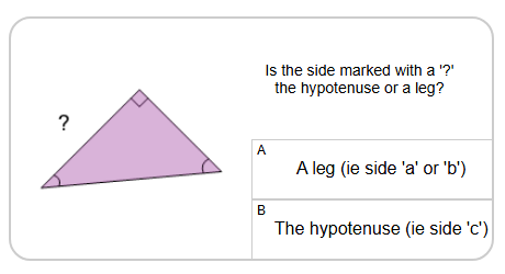 Pythagorean Triangle Labelling - Leg or Hypotenuse | Level 1 | Grade 8 ...