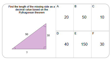 Pythagorean Triples (Scaled) - Length of Side (Level 1) - Mobius Math ...