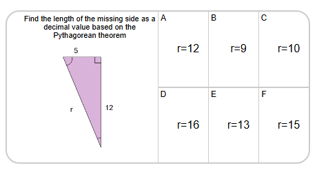 Pythagorean Triples - Length of Hypotenuse (Level 1) - Mobius Math Academy