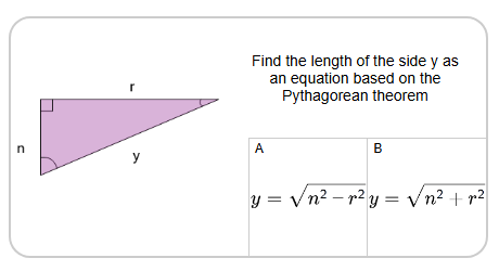Pythagorean Theorem - Variable-Named Sides to Square Root Equation ...