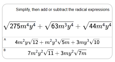 Radicals - Adding and Subtracting (Values and Variables) (Level 4 ...