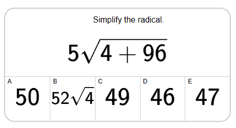 Radicals - Addition Under Squared Radical Times Integer To Integer ...
