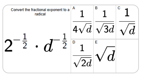 Radicals | Convert Square Root, Values and Variables, from Exponents ...
