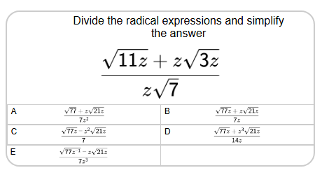 Radicals | Divide Binomials by Monomials (Values and Variables) (Level ...