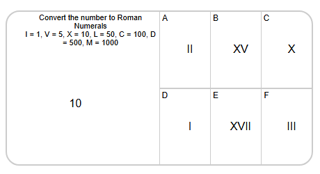Roman Numeral Basics - Writing (Level 1) - Mobius Math Academy
