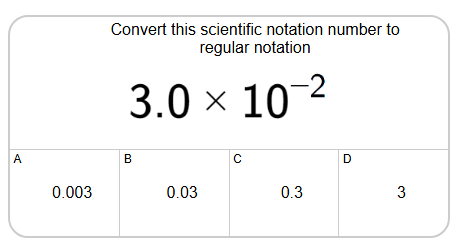 Scientific Notation (Decimals) - Convert to Normal - 1 Decimal Places (Level 1) - Mobius Math ...