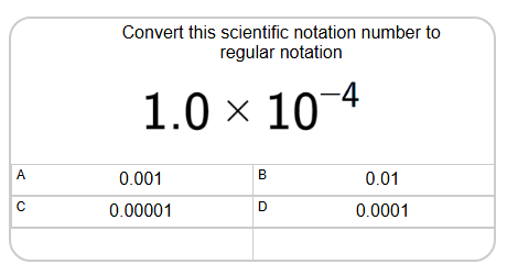 Scientific Notation (Decimals) - Convert to Normal - 1 Decimal Places ...