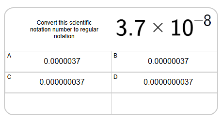 Scientific Notation (Decimals) - Convert to Normal - 1 Decimal Places | Level 4 | Grades 5-12 ...