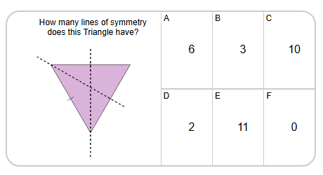 2D Shape Symmetry - How Many Lines of Symmetry (Shown) (Level 1 ...