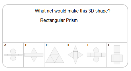 Nets of 3D Shapes | Shape Name to Net (Level 1) | Grades 3-6 Math ...