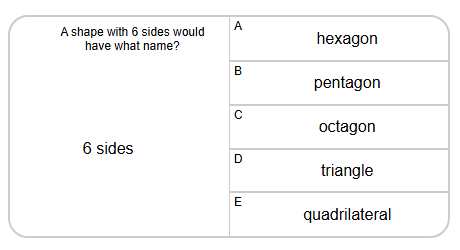 Polygons - Number of Sides to Name | Level 1 | Grades 2-6 Math Practice ...