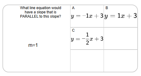 Slope - Find Parallel - Decimal Slope to Slope Y Intercept Form | Level ...
