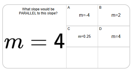 Slope - Find Parallel - Fraction Slope to Decimal Slope | Level 1 ...
