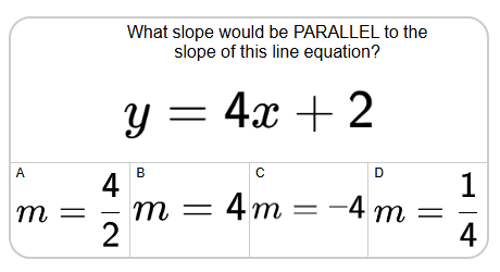 Slope - Find Parallel - Slope Y Intercept Form to Fraction Slope (Level ...