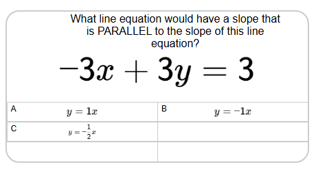 Slope - Find Parallel - Standard Form to Slope Zero Intercept Form ...