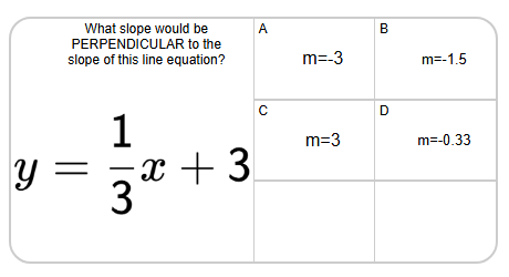 Slope - Find Perpendicular - Slope Y Intercept Form to Decimal Slope ...