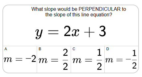 Slope - Find Perpendicular - Slope Y Intercept Form to Fraction Slope ...