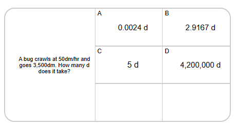 Speed - Distance and Speed to Time - Changed Time Units (Level 3 ...