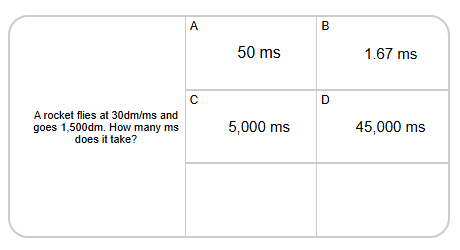 Speed | Distance and Speed to Time - Same Units (Level 3) | Grades 6-7 ...