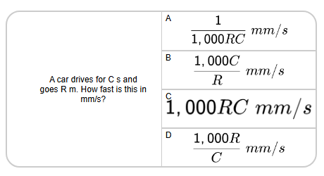 Speed - Distance and Time to Speed - Variables, Changed Distance Units ...