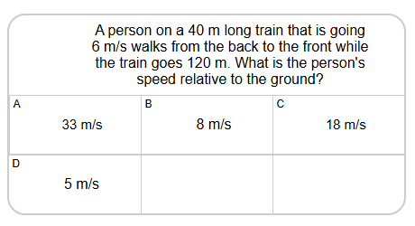 Speed - Person in Train - Solve for Person Speed (Level 1) - Mobius ...