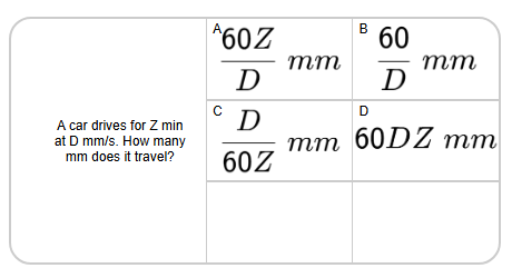 Speed | Speed and Time to Distance - Variables, Changed Time Units ...