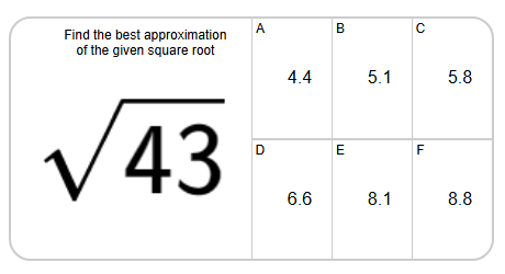 Square Roots Approximating | Level 2 | Grades 6-9 Math Practice ...