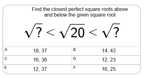 Square Roots Approximating Between Perfect Square Roots | Level 1 ...