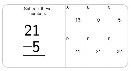 Subtraction - Whole Number 2 x 1 - Columns | Level 2 | Grade 4 Math ...
