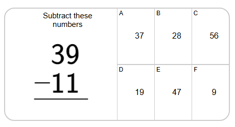Subtraction - Whole Number 2 x 2 - Columns | Level 1 | Grades 4-5 Math ...
