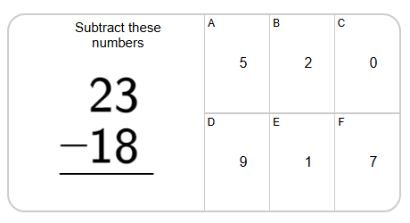 Subtraction - Whole Number 2 x 2 - Columns | Level 2 | Grades 4-5 Math ...