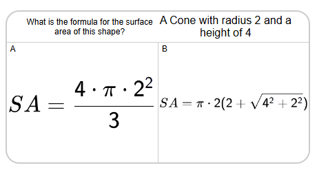Surface Area - All - Words to Formula | Level 1 | Grades 9-10 Math ...