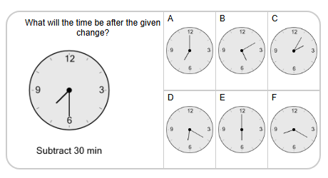 Time - Elapsed Negative - Clock and Minutes to Clock - Half Hours ...