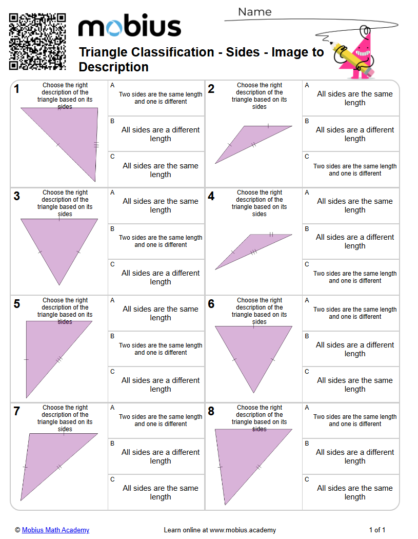Triangle Classification - Sides - Image to Description (Level 1 ...