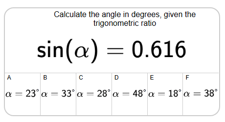 Trigonometry - Calculating Angles from Ratios (Level 1) - Mobius Math ...