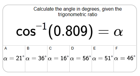 Trigonometry - Calculating Angles from Ratios (-1 Notation) (Level 1 ...
