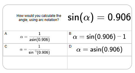 Trigonometry | Calculating Angles from Ratios (to Arc Notation) (Level ...