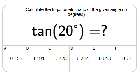 Trigonometry - Calculating Ratios from Angles (Level 1) - Mobius Math ...