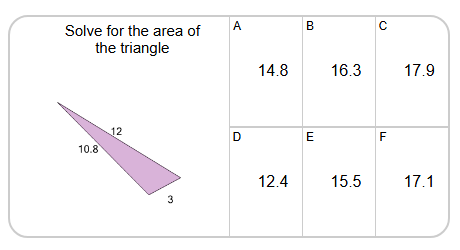 Trigonometry - Heron's Formula - Full Calculation (Level 1) - Mobius ...