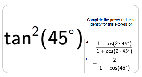 Trigonometry Identities - Power Reducing to Identity (Degrees) (Level 1 ...