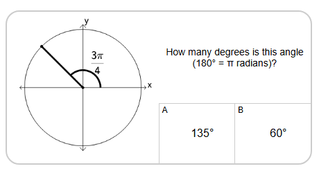 Trigonometry (Unit Circle) - Labeling Angles Radians to Degrees (45s ...