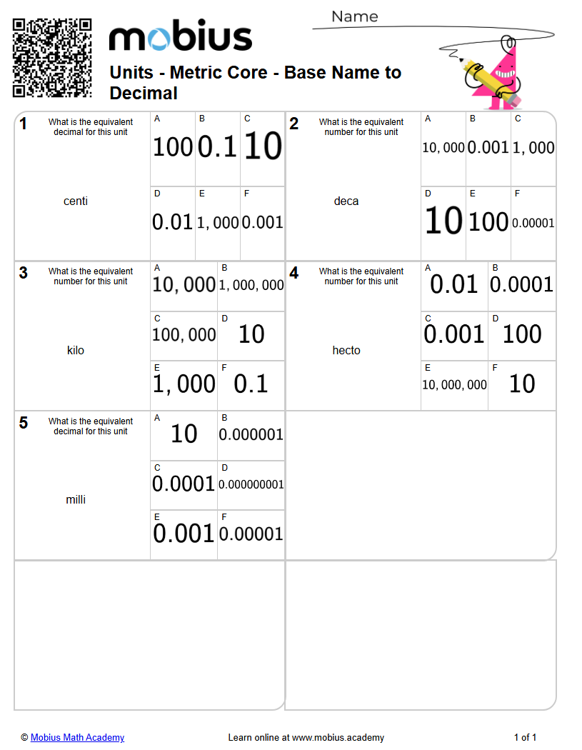 Base Name to Decimal (Level 1) | Speed/Distance/Time | Grade 11 Math ...